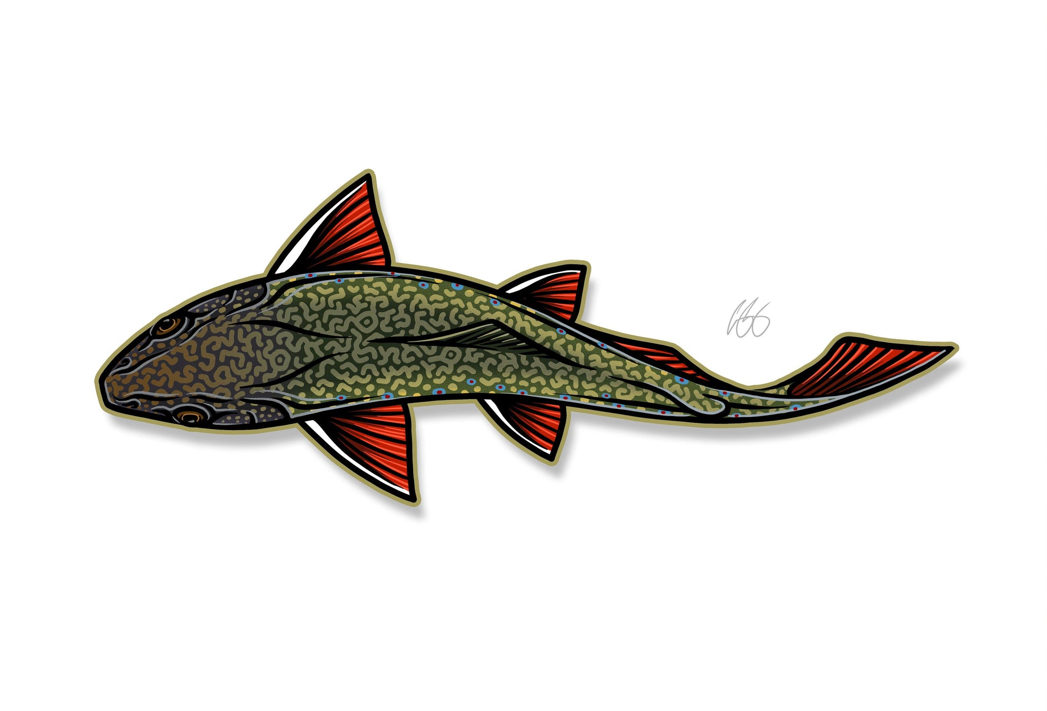 Swimming Brook Decal– Casey Underwood Artwork & Design
