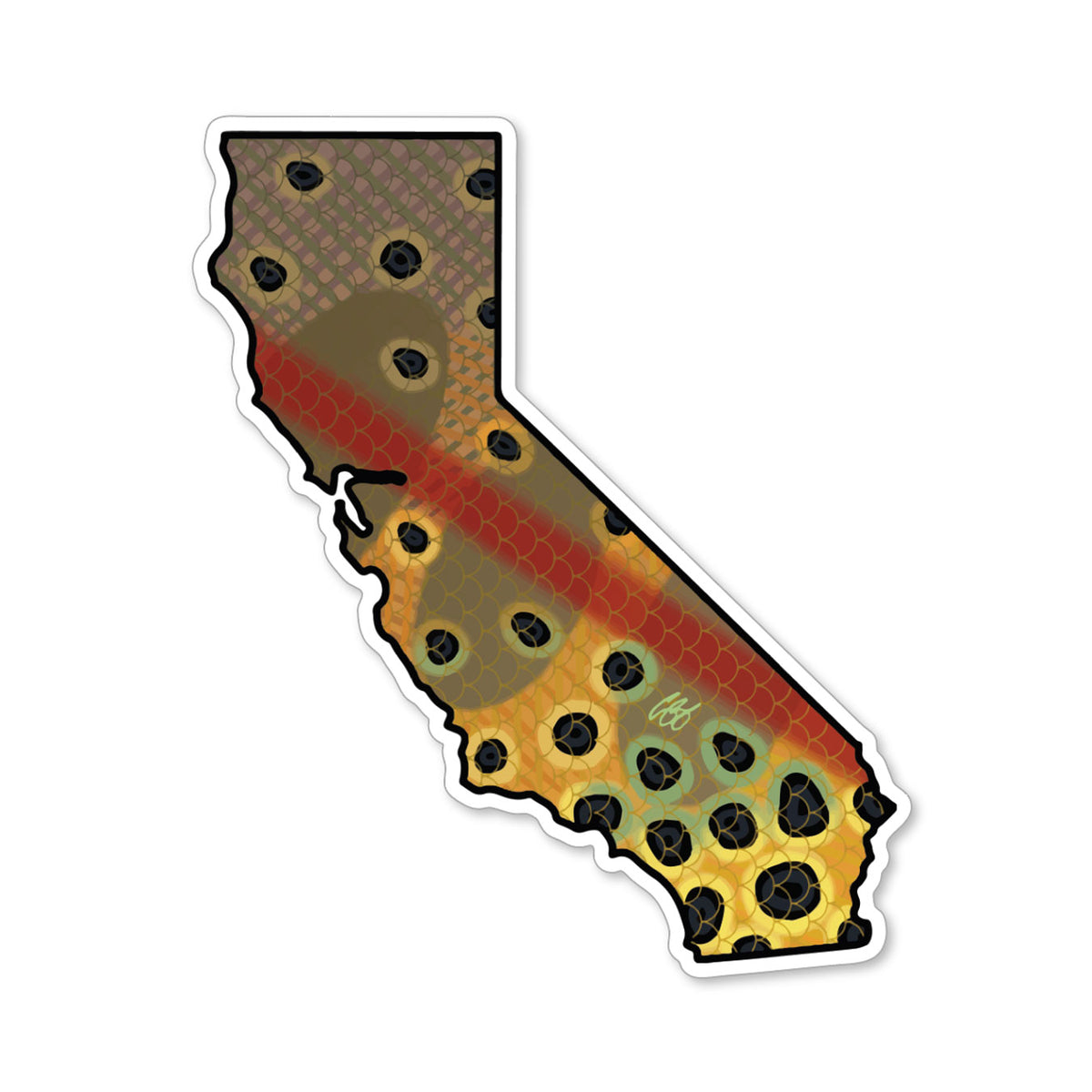 California Golden Decal– Casey Underwood Artwork & Design