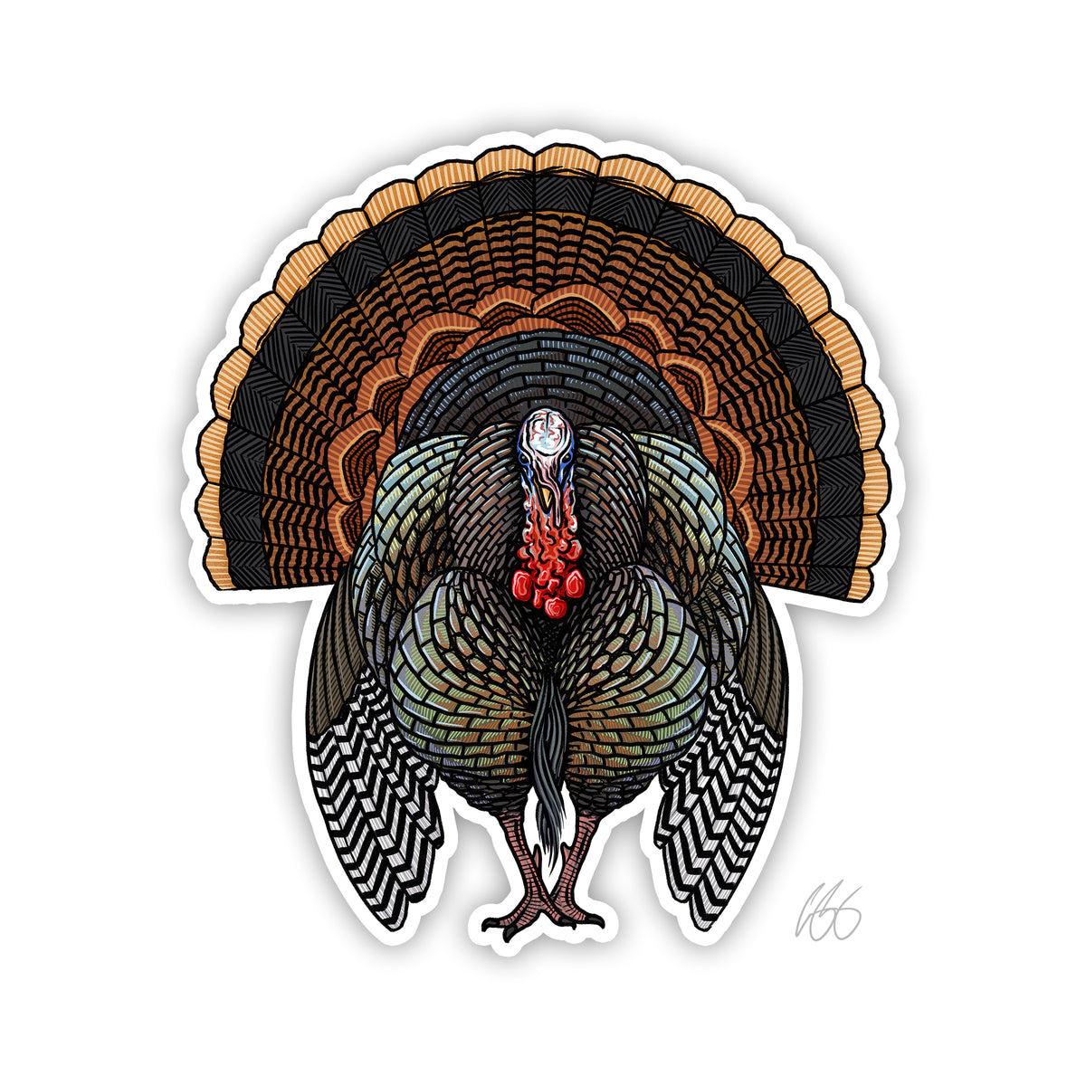 Eastern Wild Turkey Decal– Underwood Creative LLC