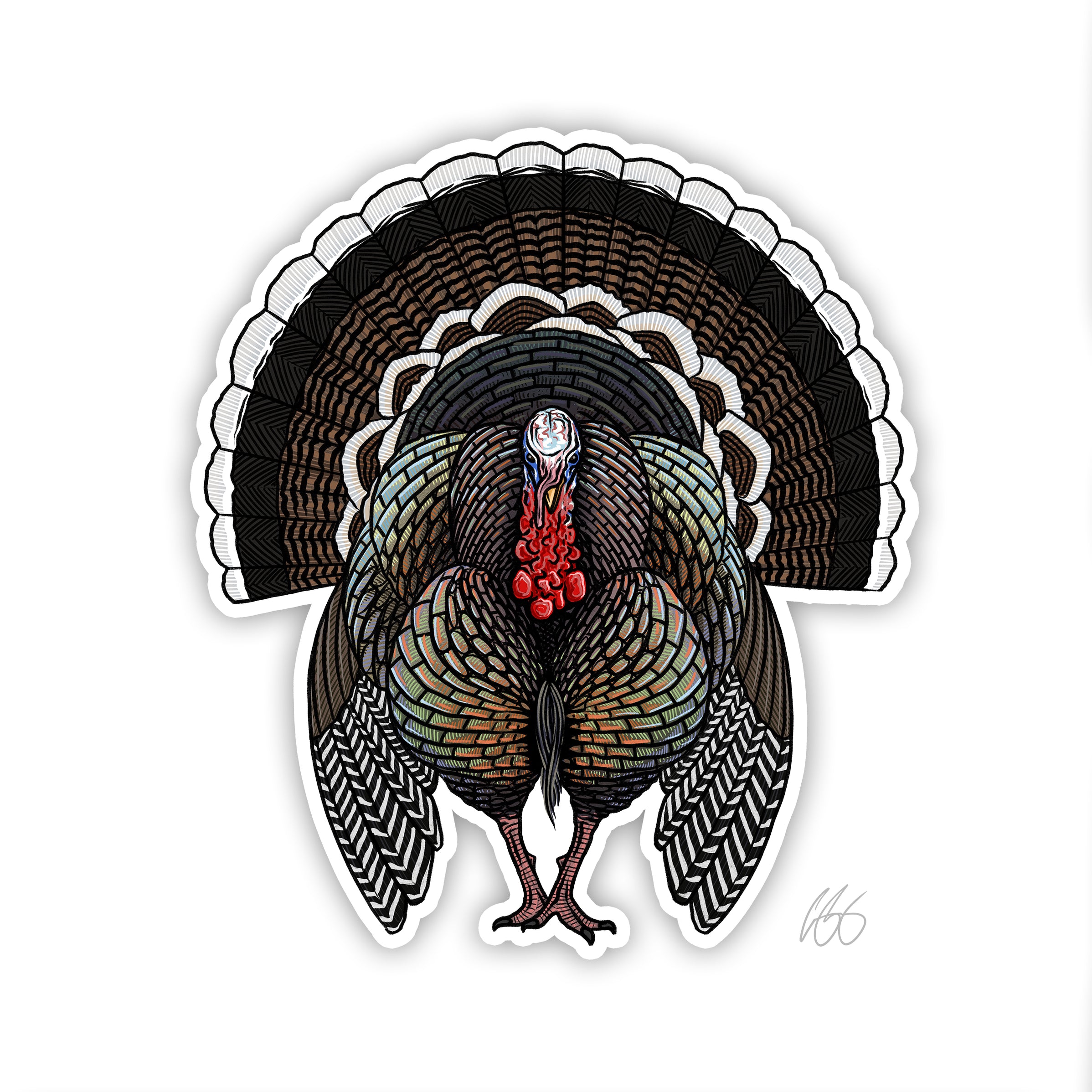 Merriams Wild Turkey Decal– Casey Underwood Artwork & Design