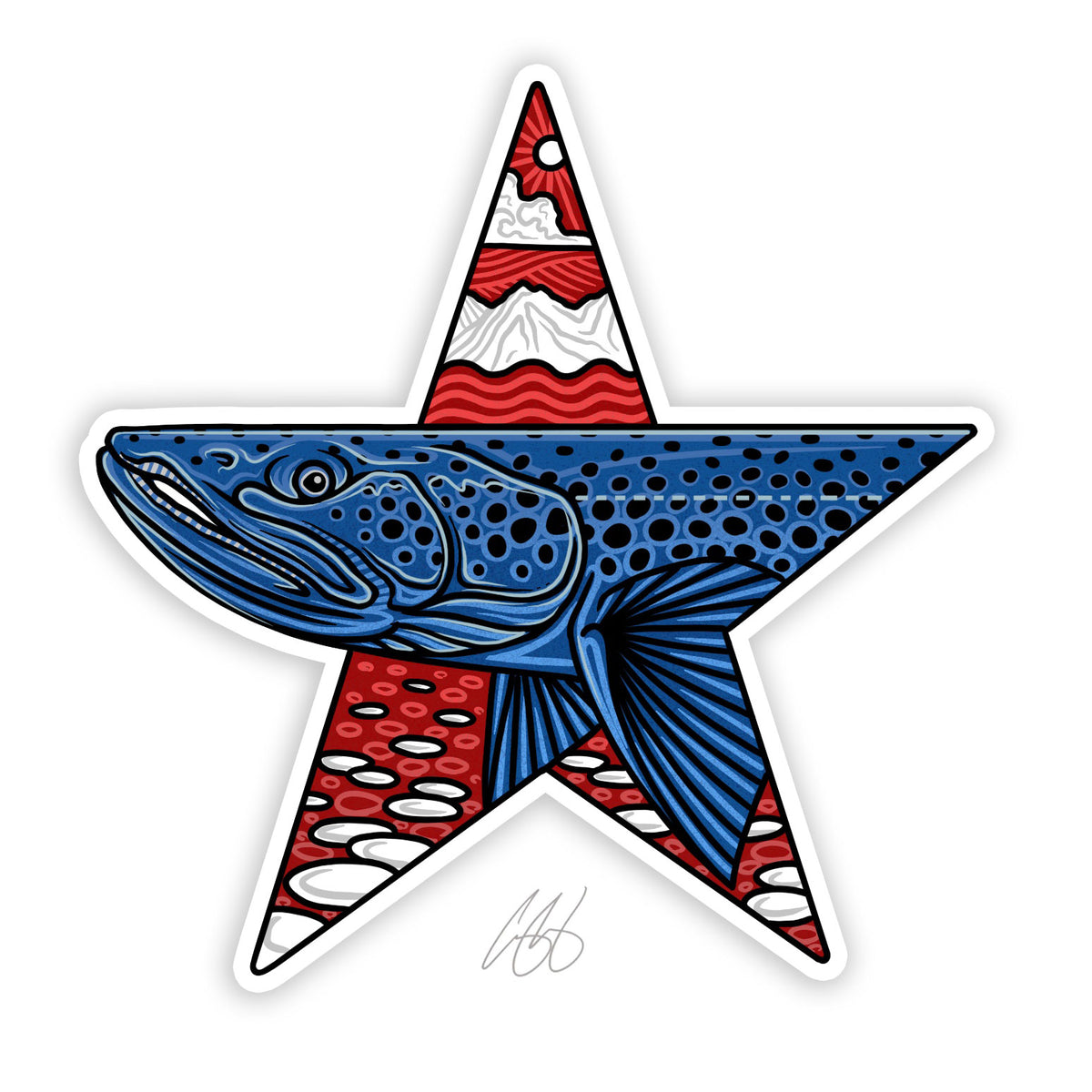 Star Brown Decal– Casey Underwood Artwork & Design